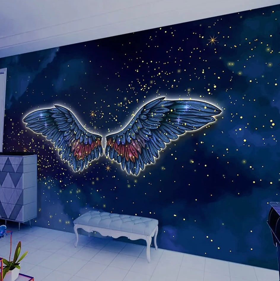 Custom Wallpaper Angel Wings Wall Mural | BVM Home