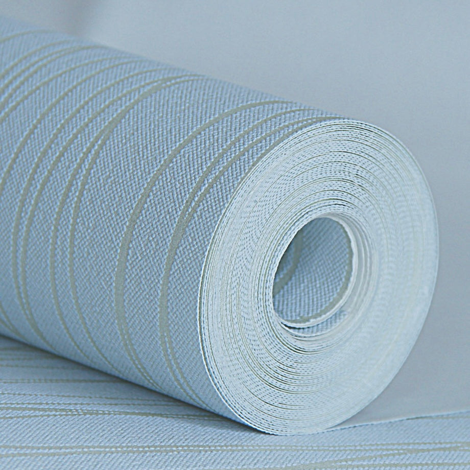 Modern Solid Color Vertical Striped Wallpaper Wallcovering | BVM Home