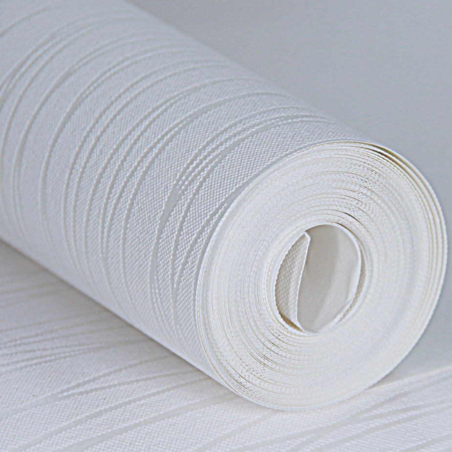 Modern Solid Color Vertical Striped Wallpaper Wallcovering | BVM Home