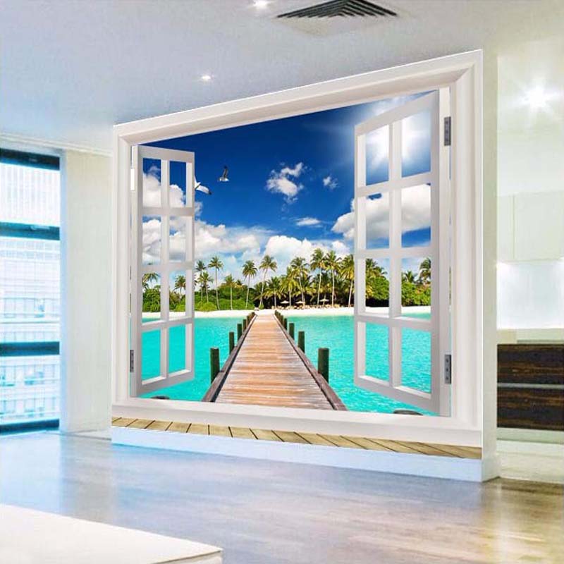 Window View Of Beach