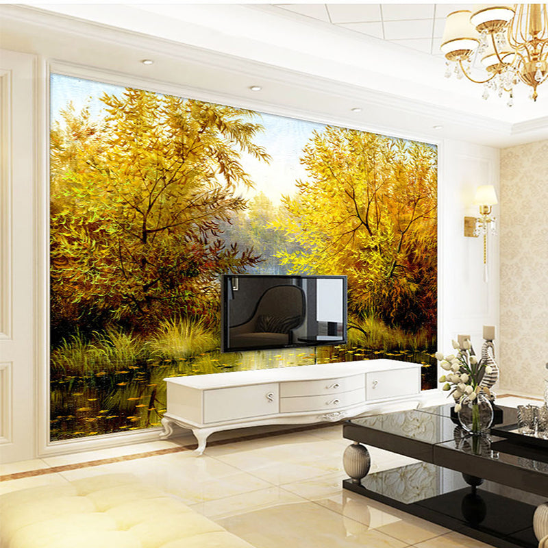 Custom Large Mural Wallpaper Fall Natural Landscape | BVM Home