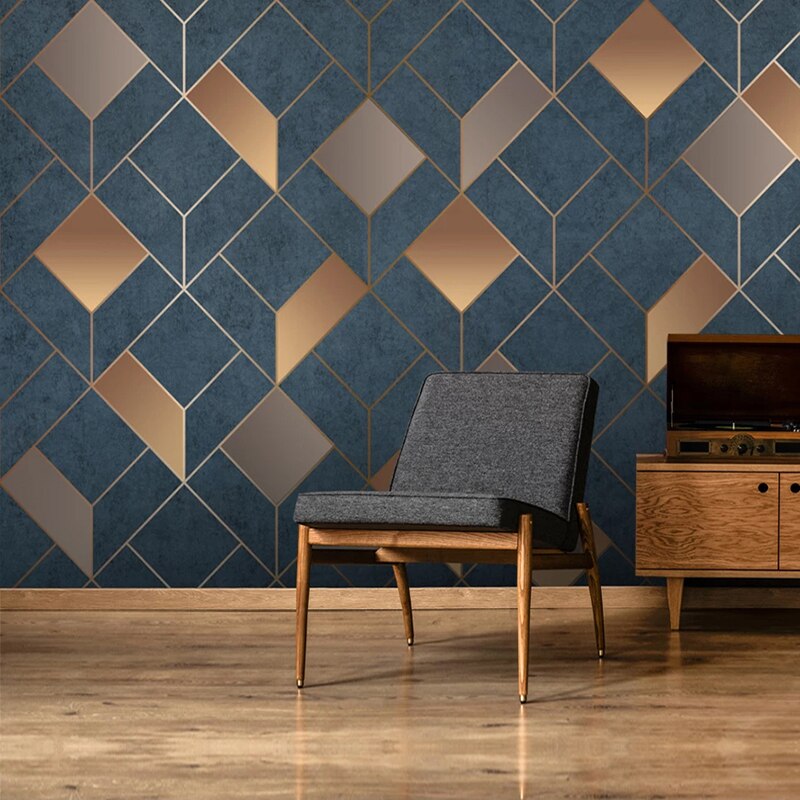 Custom Mural Wallpaper Creative Geometric Pattern | BVM Home