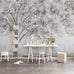 Custom Wallpaper Mural Creative Embossed Grey Tree | BVM Home