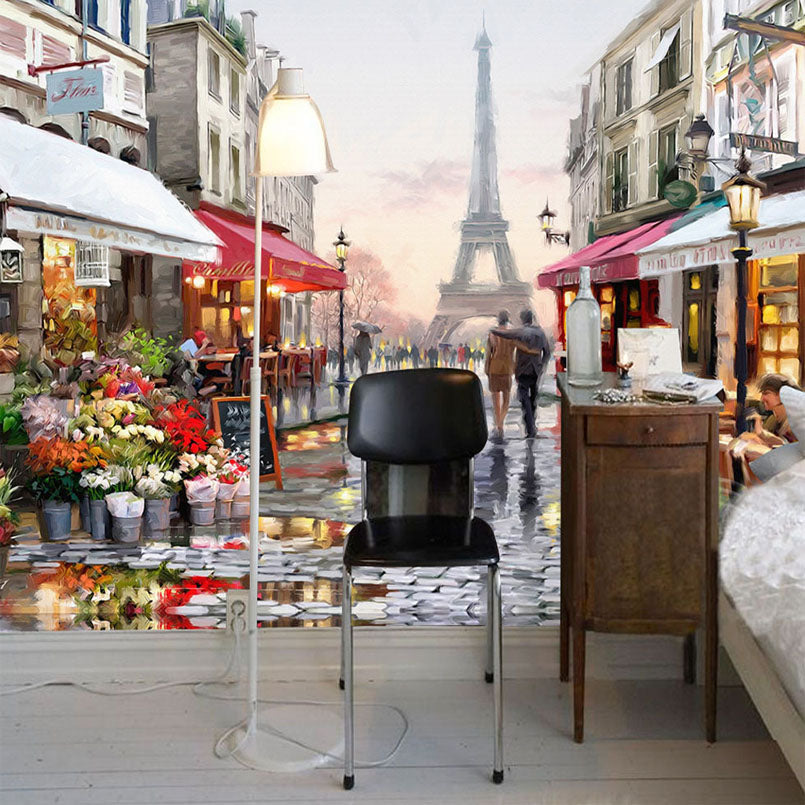 Paris Street Cafe Wallpaper