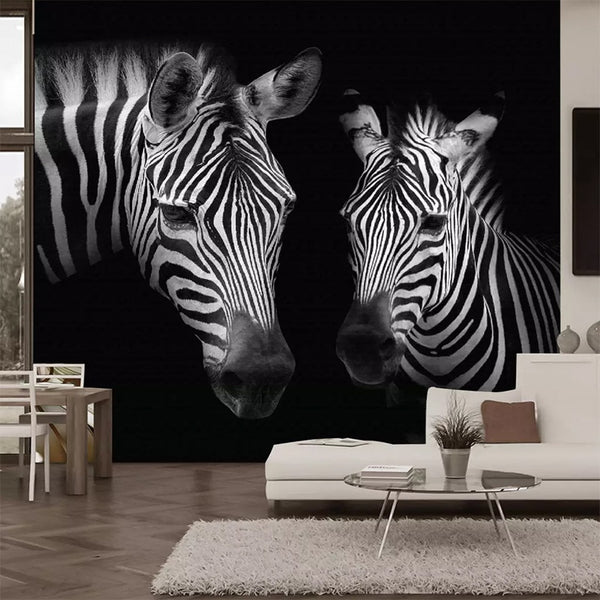 Zebra Theme Wallpaper For Bathroom
