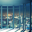 Custom 3D Wallpaper Mural City Night View from the Window | BVM Home