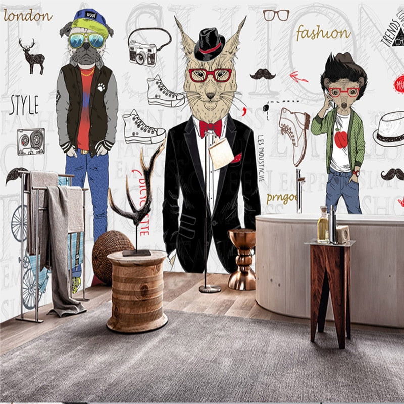 Custom Mural Wallpaper for Clothing Store Animal Models | BVM Home