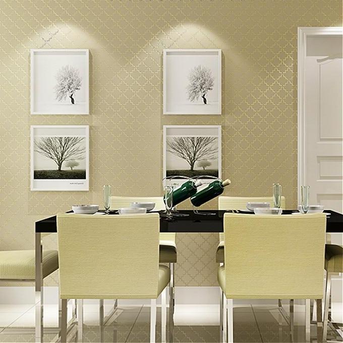 Modern Solid Color Wallpaper Metallic Textured Wallcovering | BVM Home