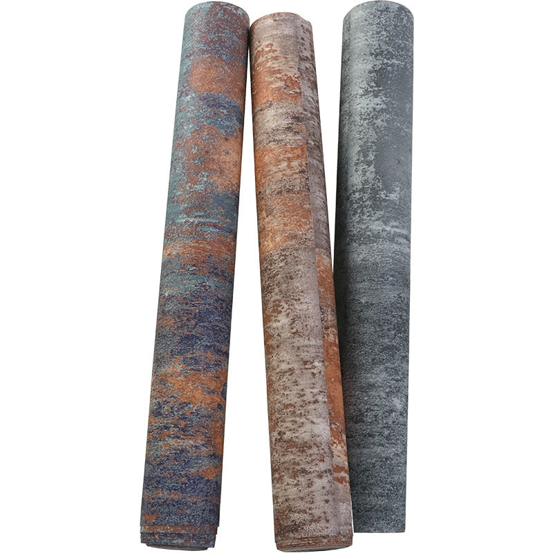 Nostalgic Iron Sheet Effect Industrial Style Wallpaper | BVM Home