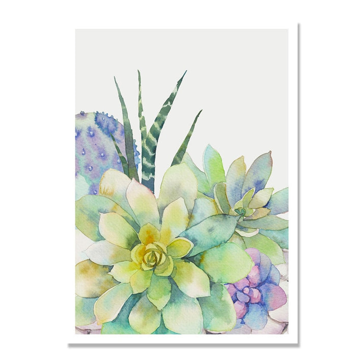 Succulent Plants Nordic Poster Leaf Flower Wall Art Posters | BVM Home