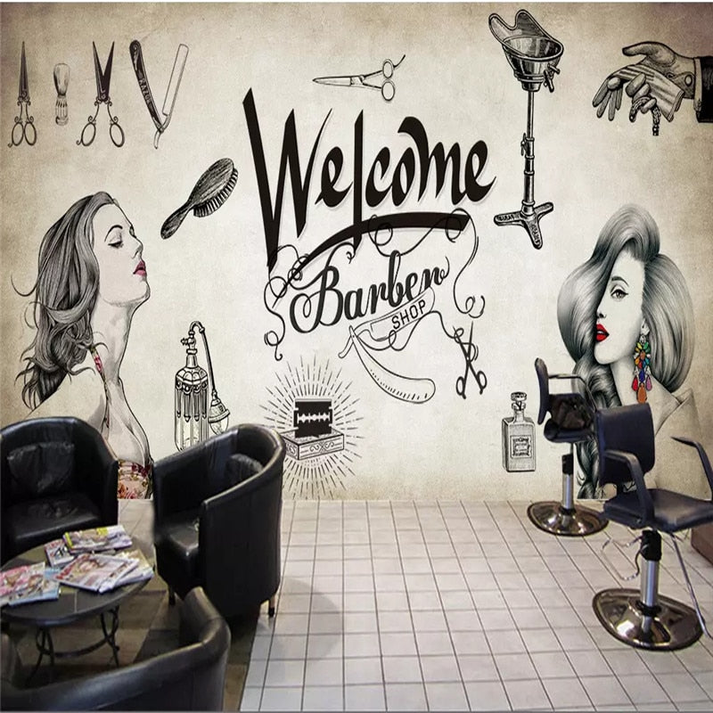 Vintage Barber Wallpaper Soho Vintage Barbers Novi Book Online