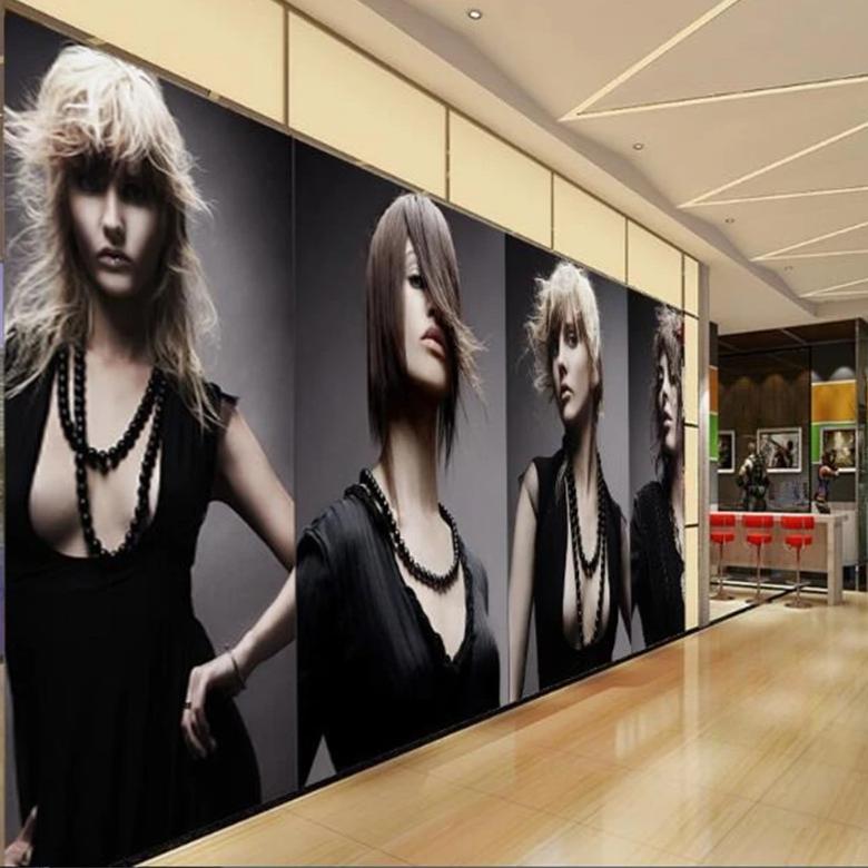 Custom Photo Wallpaper Mural for Hair Salon Barber Shop | BVM Home