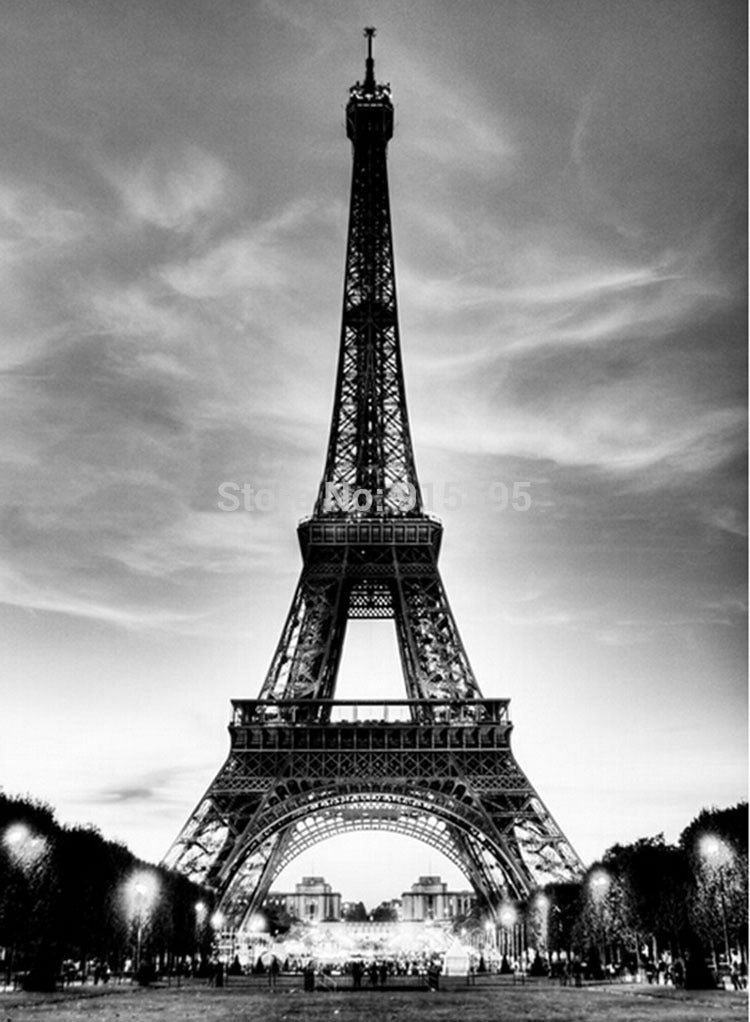 Custom 3D Mural Wallpaper Europe Architecture Eiffel Tower | BVM Home