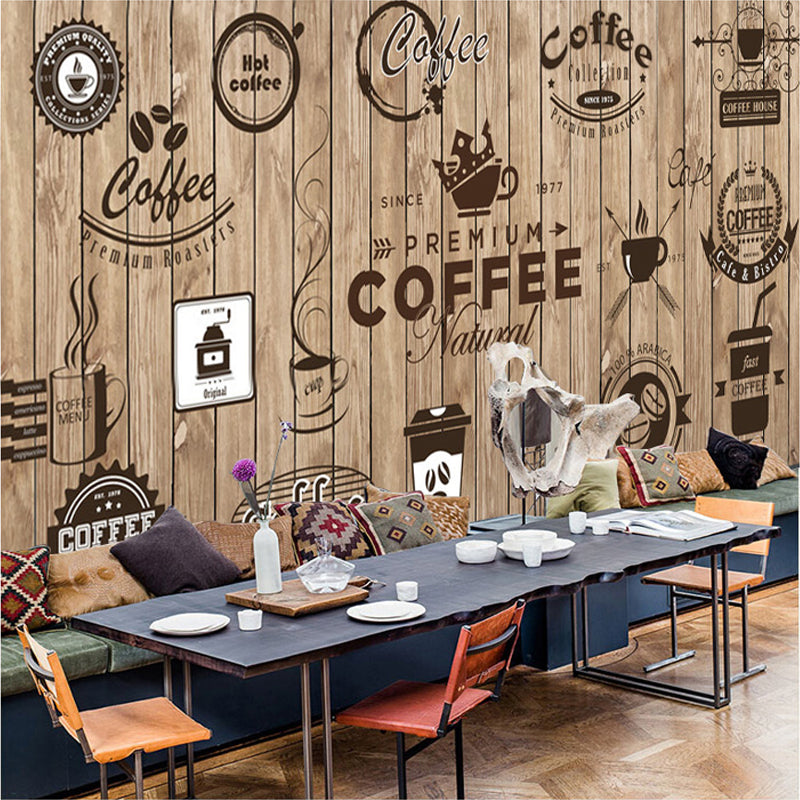 Custom 3D Wall Mural Wallpaper Retro Nostalgic Wood Grain | BVM Home
