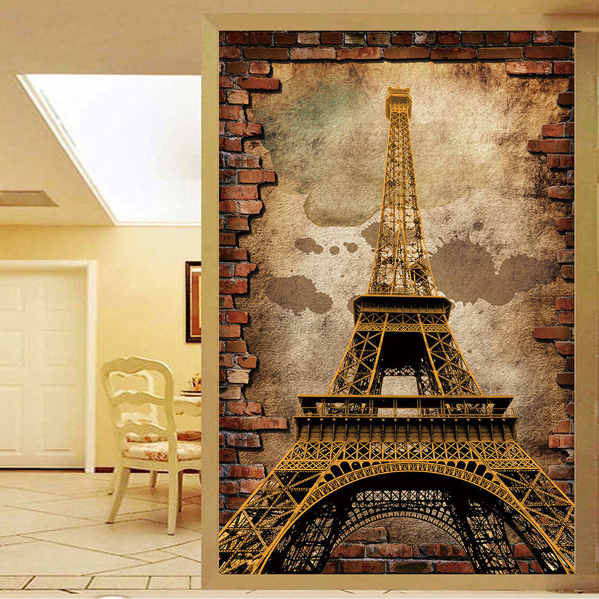 Eiffel Tower Entrance Mural Wallpaper Wallcovering | BVM Home