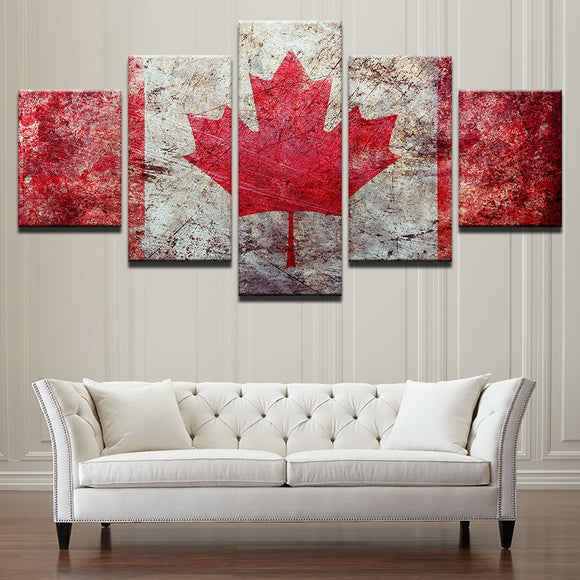 Wall Art Wall Decor Panel Canada Flag Modern Printing | BVM Home