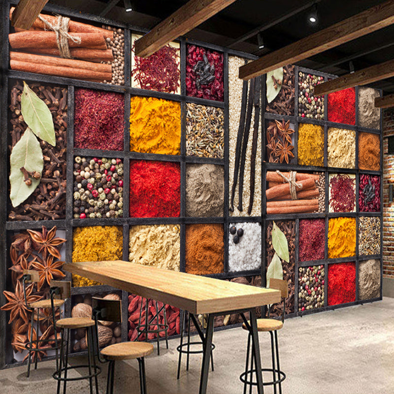 Custom 3D Mural Wallpaper Spices Wallcovering | BVM Home