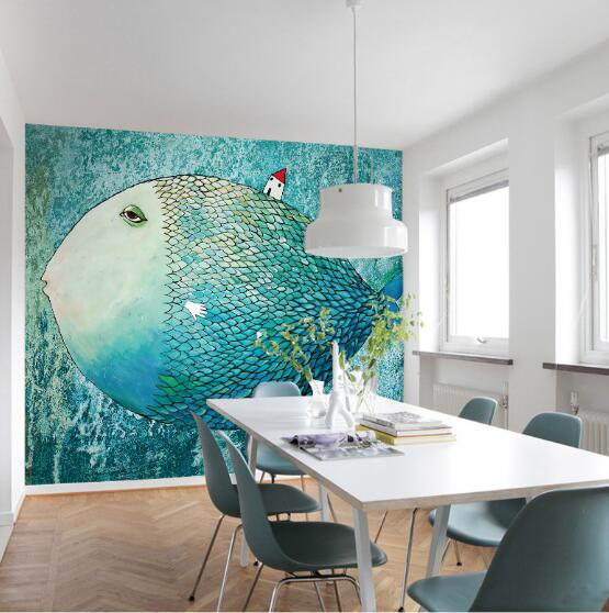 Custom Fish Fairy Wall Mural Wallcovering | BVM Home