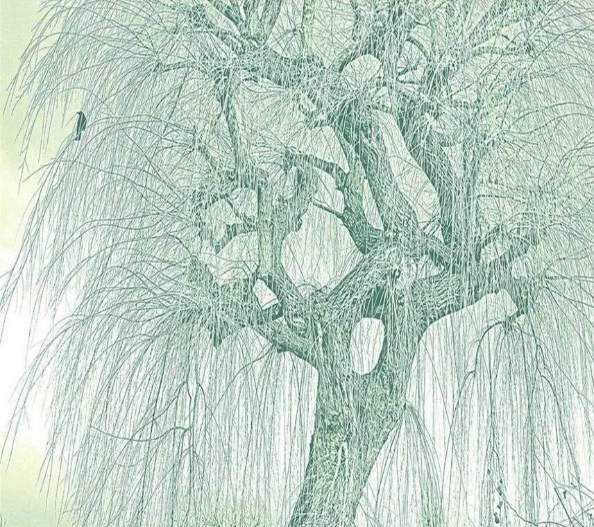 Custom Wallpaper Mural Creative Art Big Green Tree | BVM Home